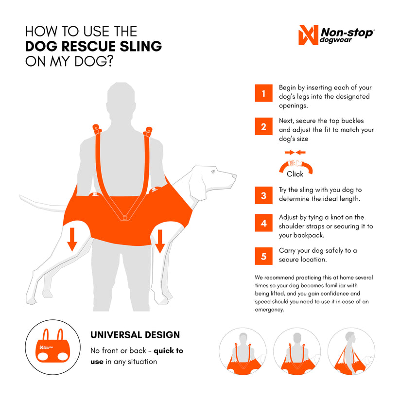 Emergency dog sling | Dog rescue sling – Non-stop dogwear