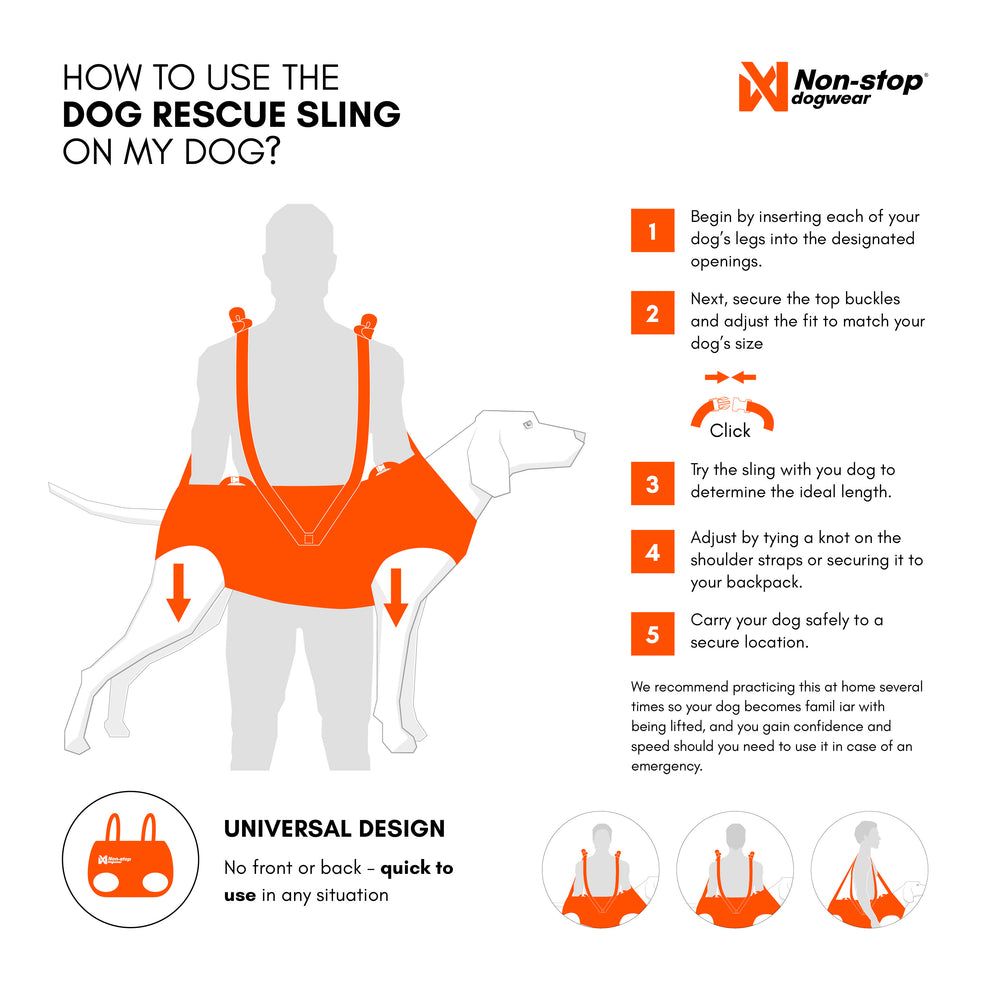 Emergency dog sling | Dog rescue sling – Non-stop dogwear